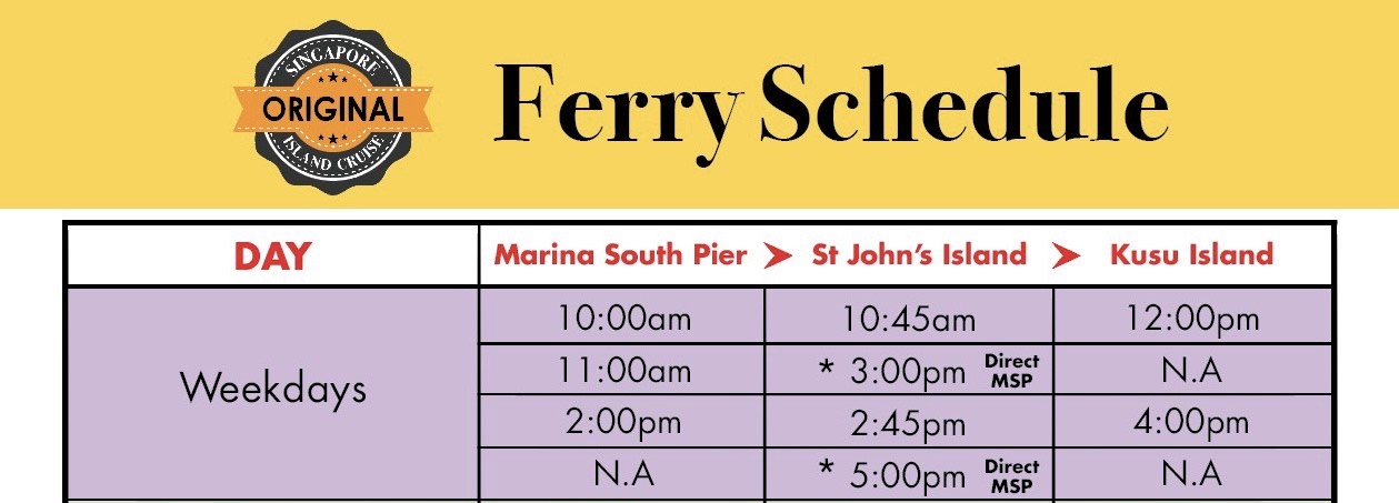 (Mon - Fri) Singapore Island Cruise Trip to St. John’s Island, Lazarus ...